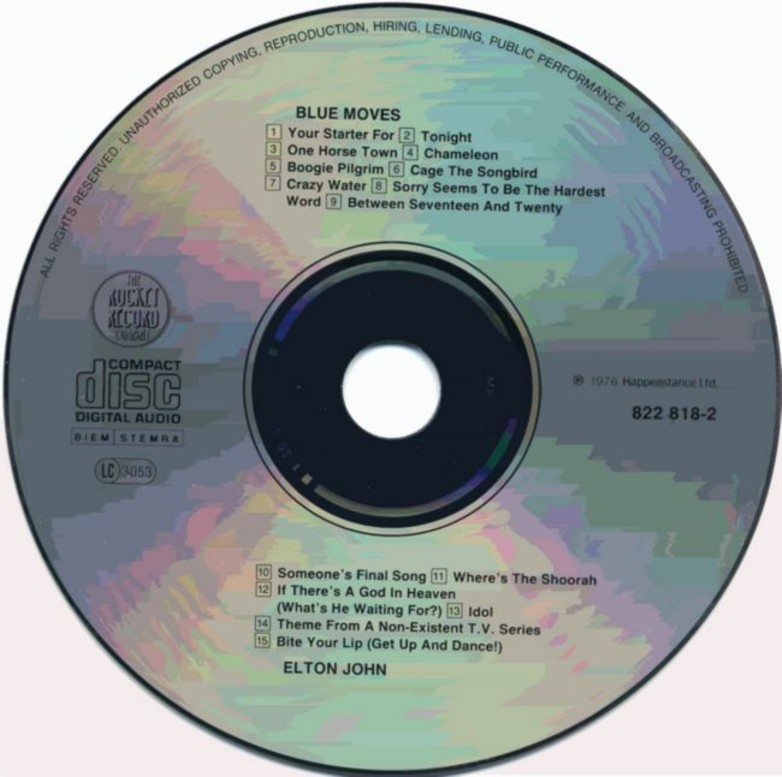 Elton John Blue Moves : CD | CD Covers | Cover Century | Over 1.000.000 ...